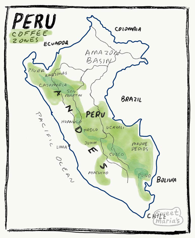Peru - South America - Green Coffee